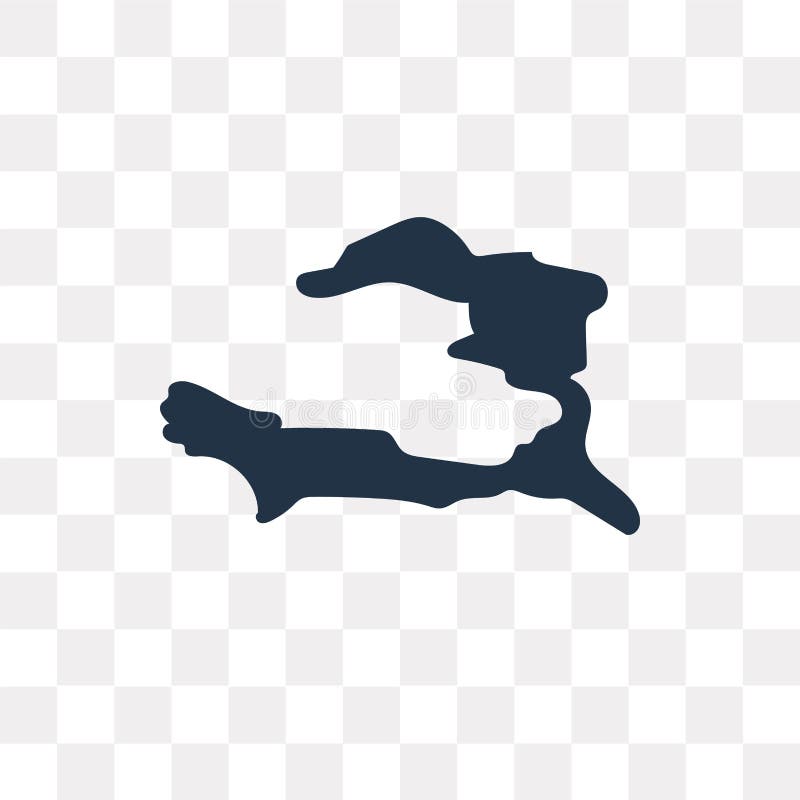 Haiti Map Vector Icon Isolated on Transparent Background, Haiti Stock ...