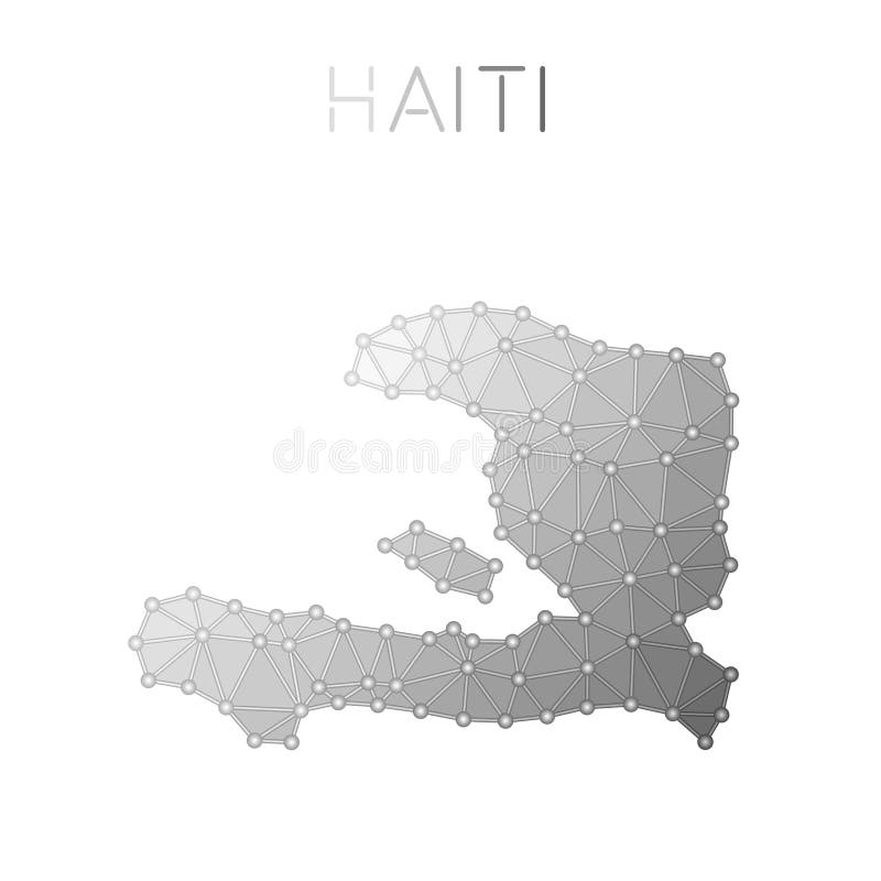 Haiti Polygonal Vector Map. Stock Vector - Illustration of contour ...