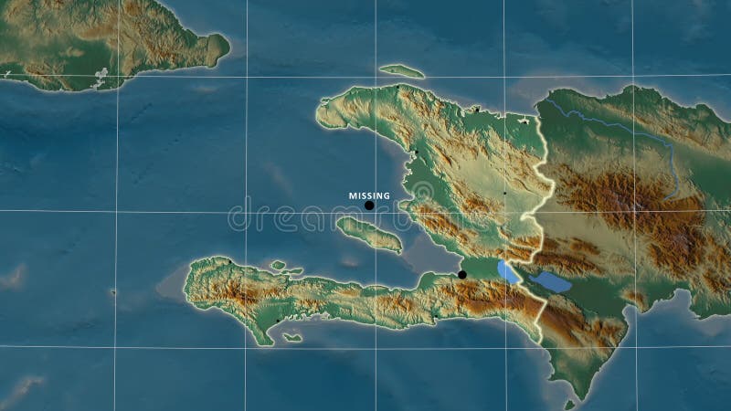 Haiti - Relief. Composition, Borders Stock Illustration - Illustration ...