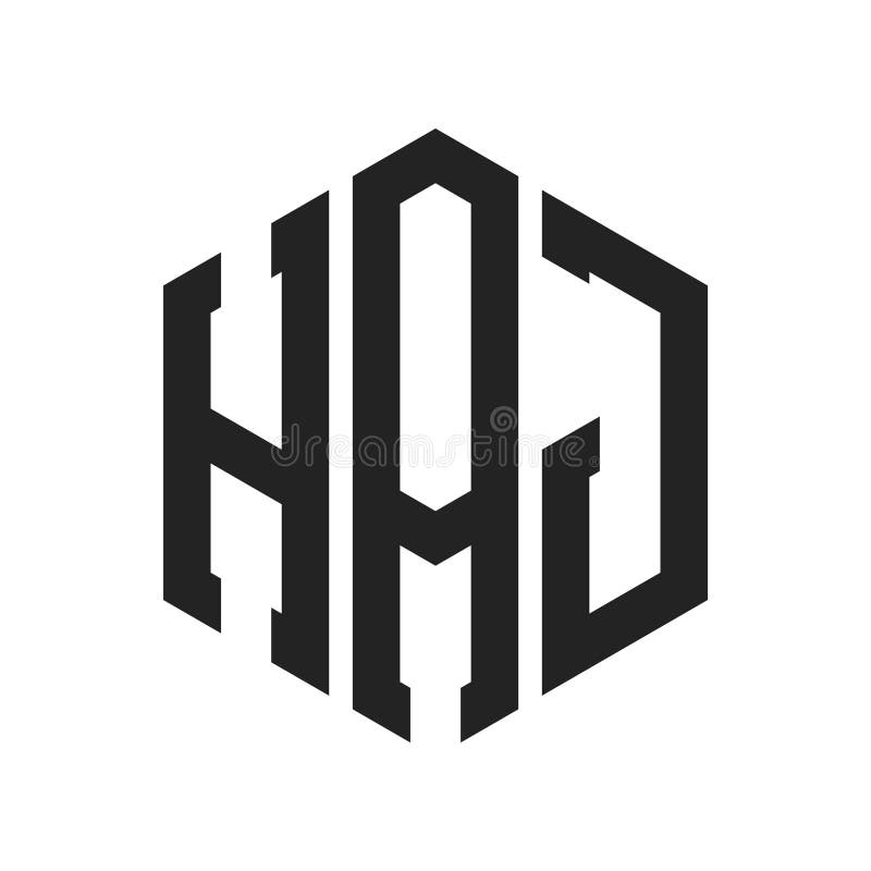 HAJ Logo Design. Initial Letter HAJ Monogram Logo Using Hexagon Shape ...