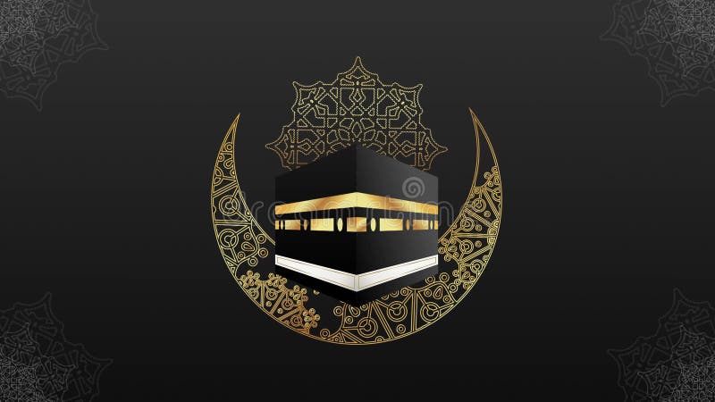 Hajj Islamic Pilgrimage Mecca Animation Horizontal Video Stock Video ...