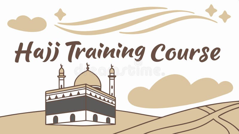 Hajj Training Course Banner Islamic Education Vector Design Generative ...
