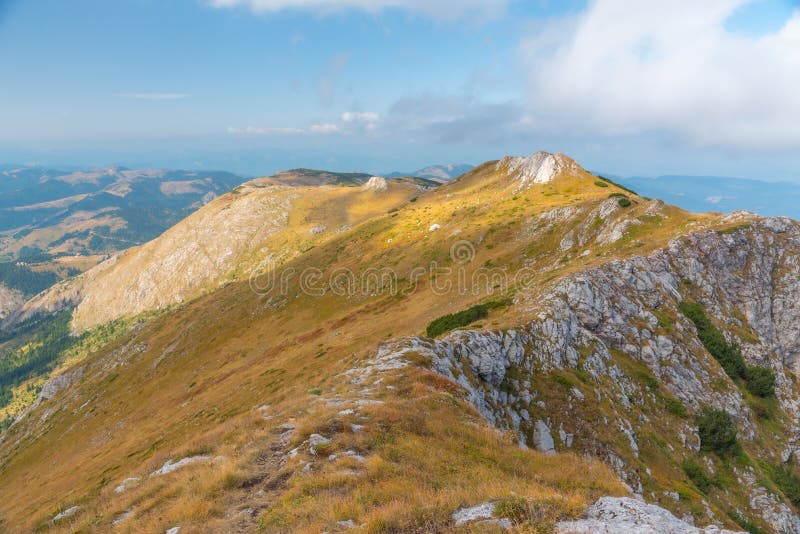 Hajla Peak at Rugova Mountains in Kosovo Stock Image - Image of ...