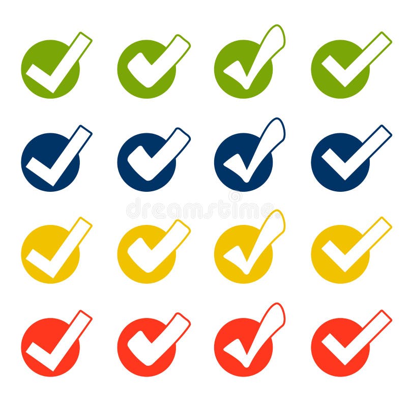 Satz Farbige Haken Mit Schatten Vektor Abbildung - Illustration von ...