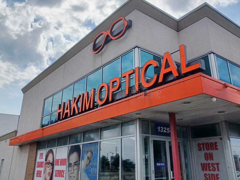 Hakim Optical Company sign editorial photo. Image of accessory - 368813896