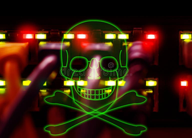 Hakkers, aanval, aanval stock afbeelding. Image of breedband - 82526241