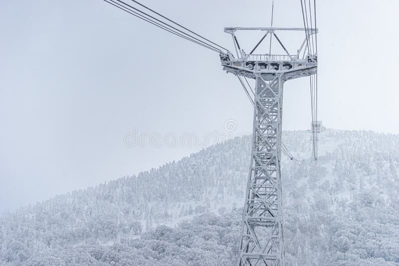 In a Ropeway Cable Car Going Up from Kualampur To Genting Highlands ...