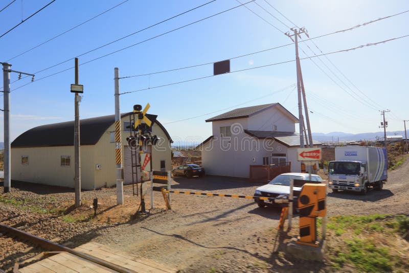 Hakodate Main Line in Hakodate, Hokkaido, Japan Editorial Stock Image ...