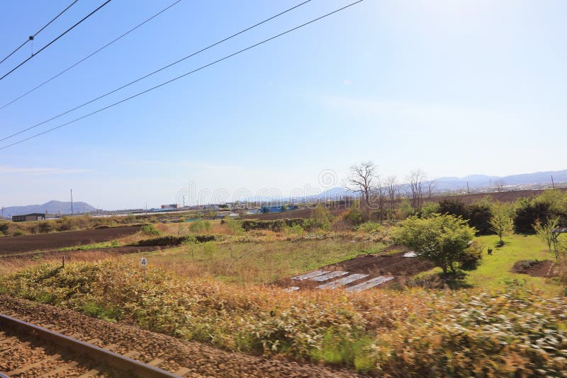 Hakodate Main Line in Hakodate, Hokkaido, Japan Stock Image - Image of ...