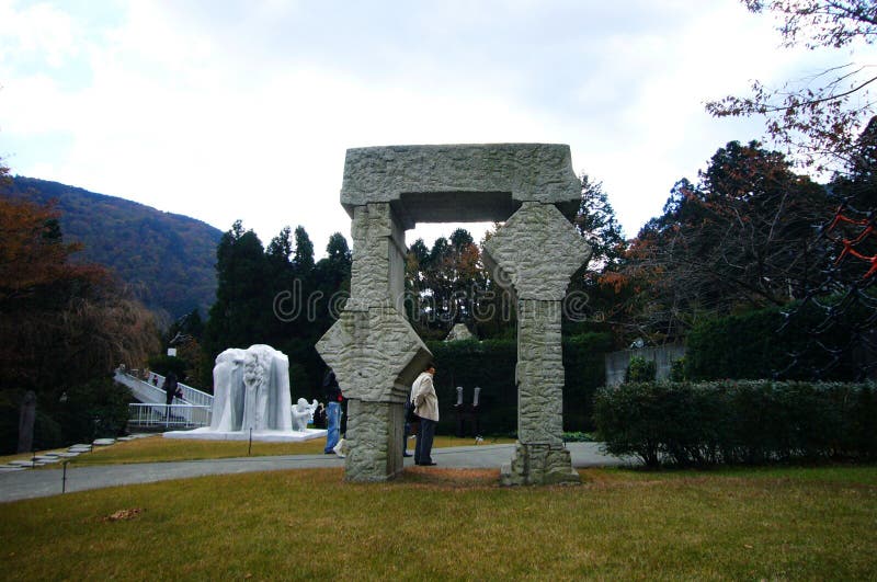 The Hakone Picture in Japan Editorial Image - Image of tree, statue ...