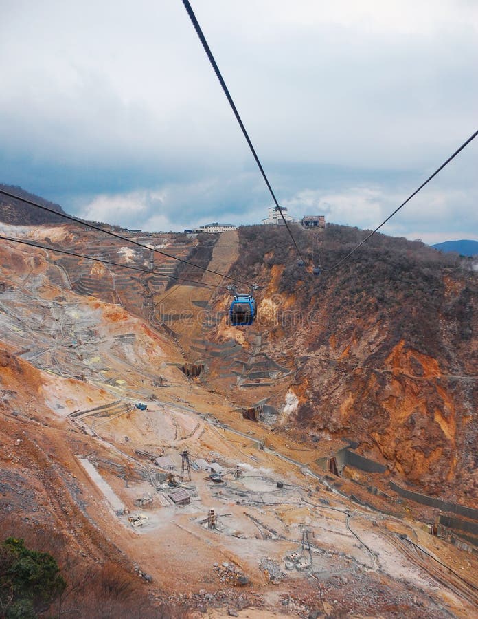 Hakone Ropeway Mountain Cable Car Stock Photo - Image of hakone, famous ...