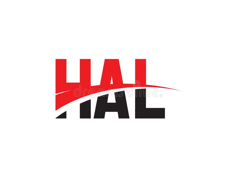 HAL Letter Initial Logo Design Vector Illustration Stock Vector ...