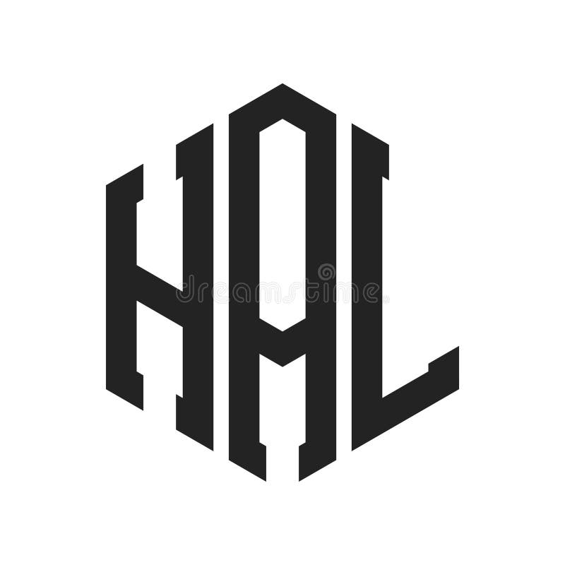 HAL Logo Design. Initial Letter HAL Monogram Logo Using Hexagon Shape ...