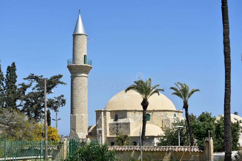 Hala Sultan Tekke Mosque stock photo. Image of larnaca - 305516938