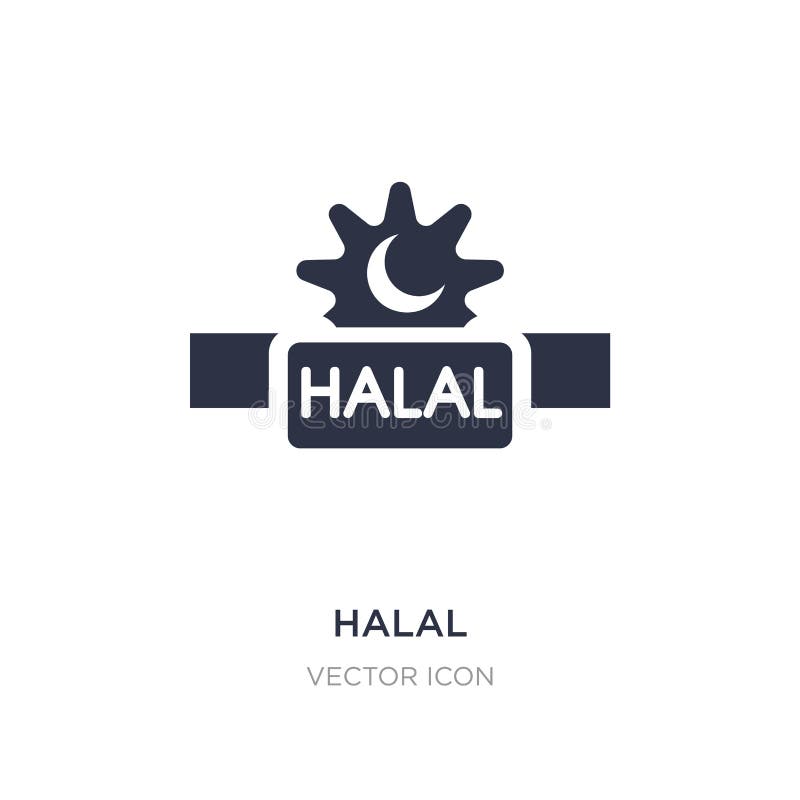 Halal Icon on White Background. Simple Element Illustration from ...