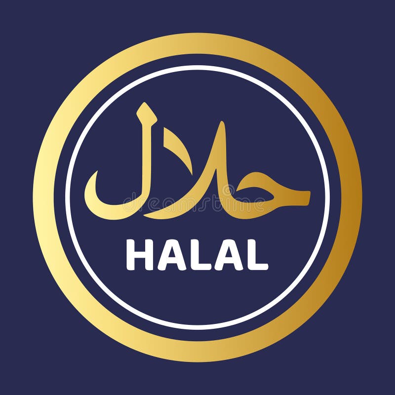 Halal logo vector stock vector. Illustration of design - 326689915