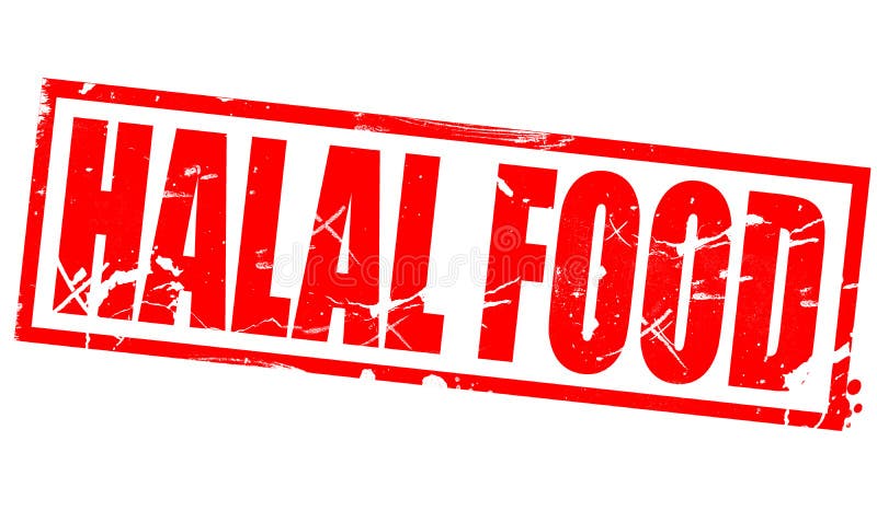 Halal mat vektor illustrationer. Illustration av illustration - 124344440