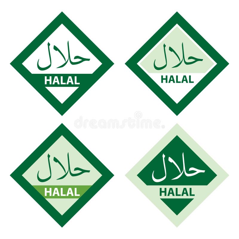Halal mat vektor illustrationer. Illustration av rengöringsduk - 124344440