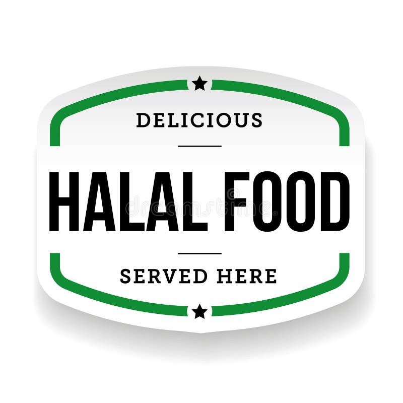 Halal mat vektor illustrationer. Illustration av rengöringsduk - 124344440