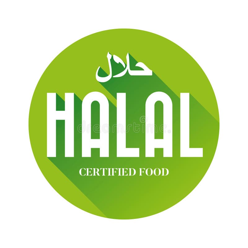 Halal mat vektor illustrationer. Illustration av rengöringsduk - 124344440