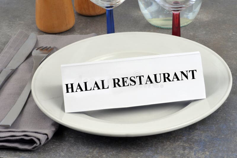 Halal restaurant concept stock image. Image of restaurant - 147023449