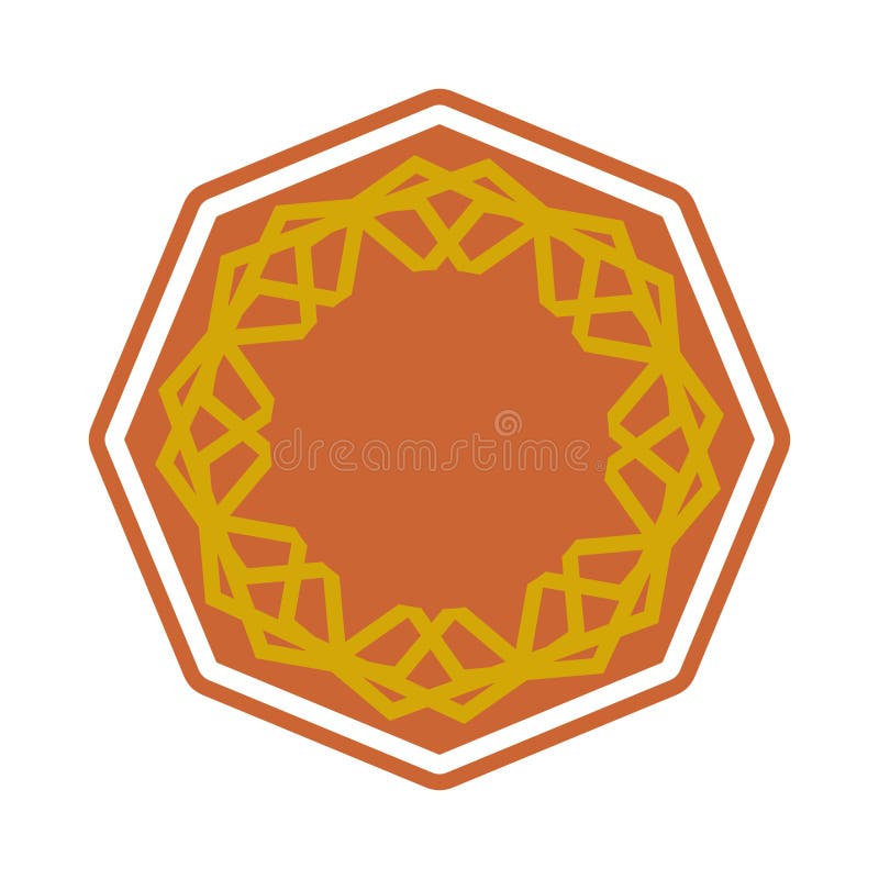 Halal Islamski Szablonu Symbol Wschodni Ornament Dla Emblemata Muslim ...