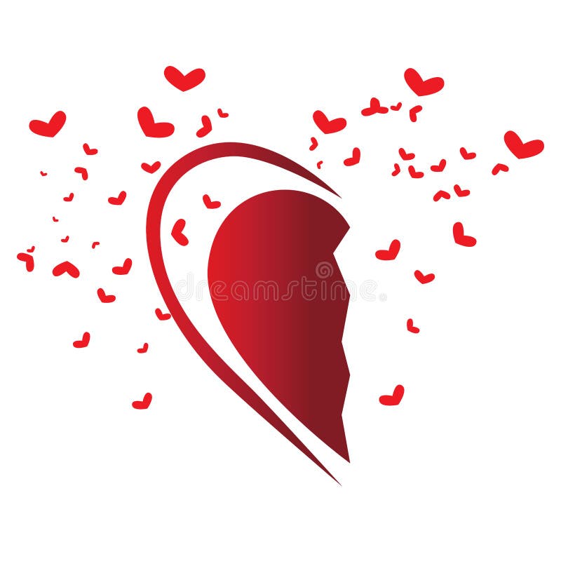 Halbes Herz Aus Puzzles Vektor Lineare Illustration Mit Editierbaren ...