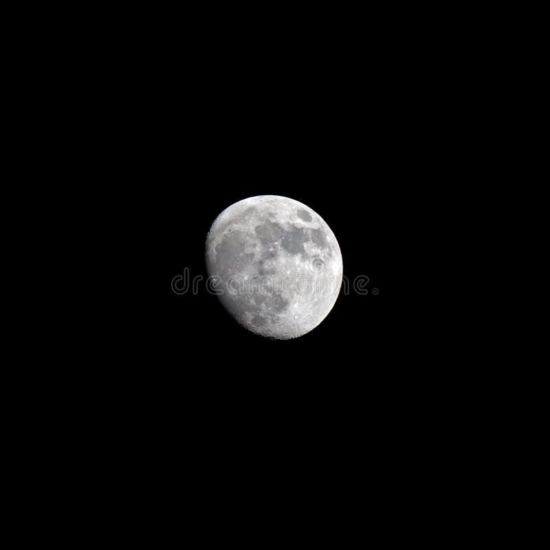 Halber Mond stockfoto. Bild von planet, erforschung, leuchte - 25133064