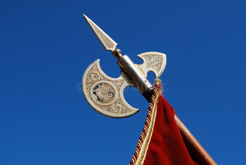 Halberd stock photo. Image of swedish, swiss, weapon - 19861476