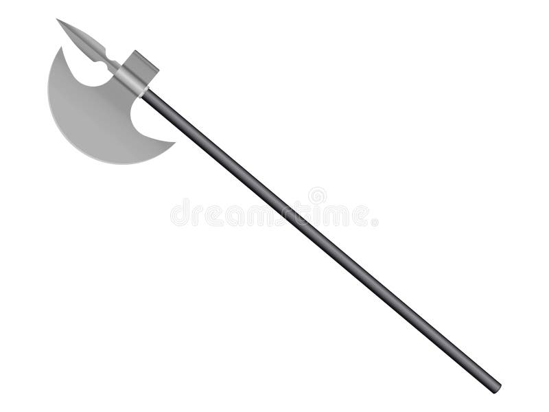 Isolated Halberd Weapon Stock Illustrations – 361 Isolated Halberd ...