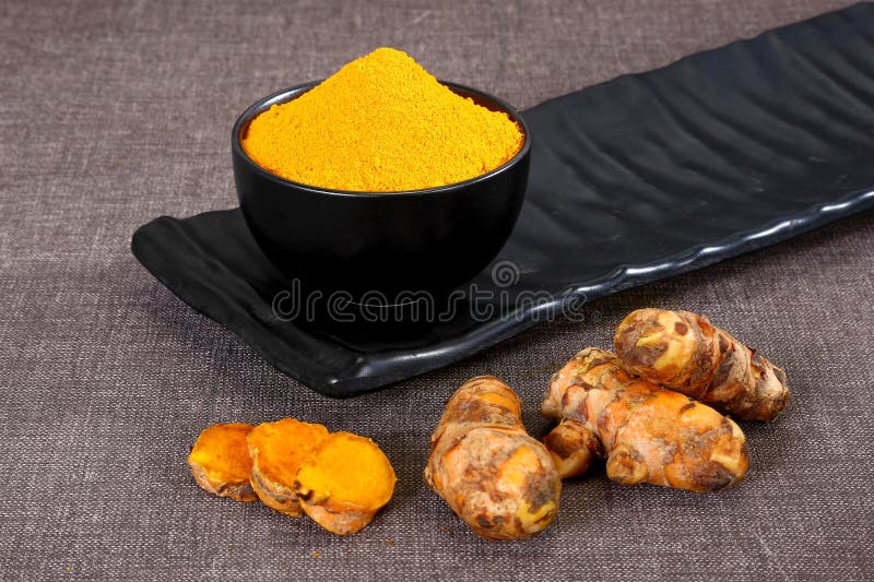 Haldi, Haldi Powder, Raw Turmeric or Kacchi Haldi, Indian Spice Stock ...