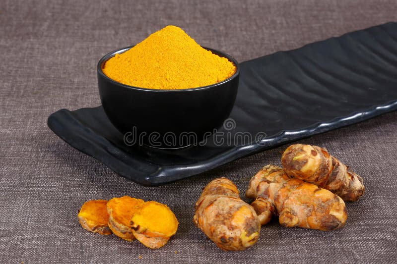 Haldi, Haldi Powder, Raw Turmeric or Kacchi Haldi, Indian Spice Stock ...
