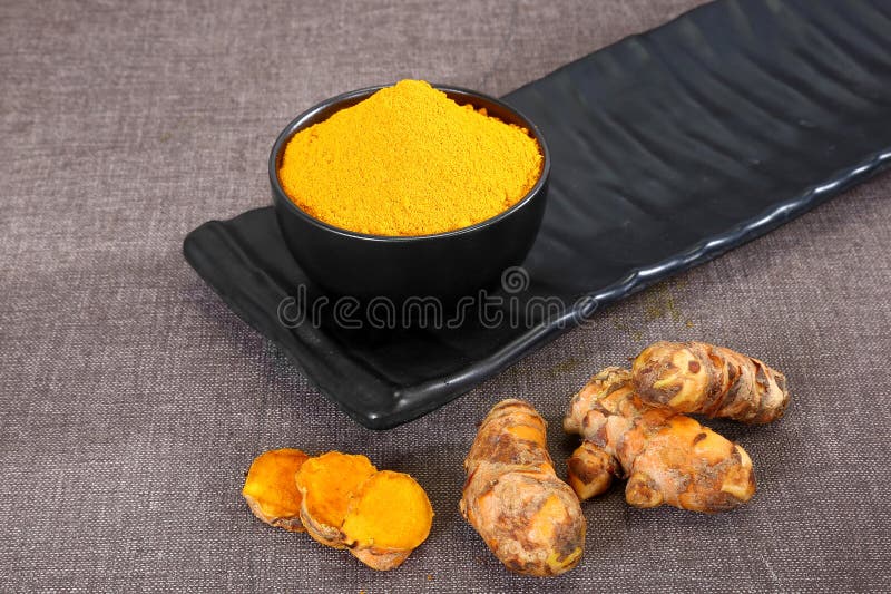 Haldi, Haldi Powder, Raw Turmeric or Kacchi Haldi, Indian Spice Stock ...