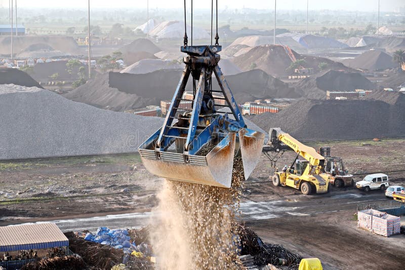 Haldia, India, October, 27, 2020. Cargo Terminal for Unloading Bulk ...