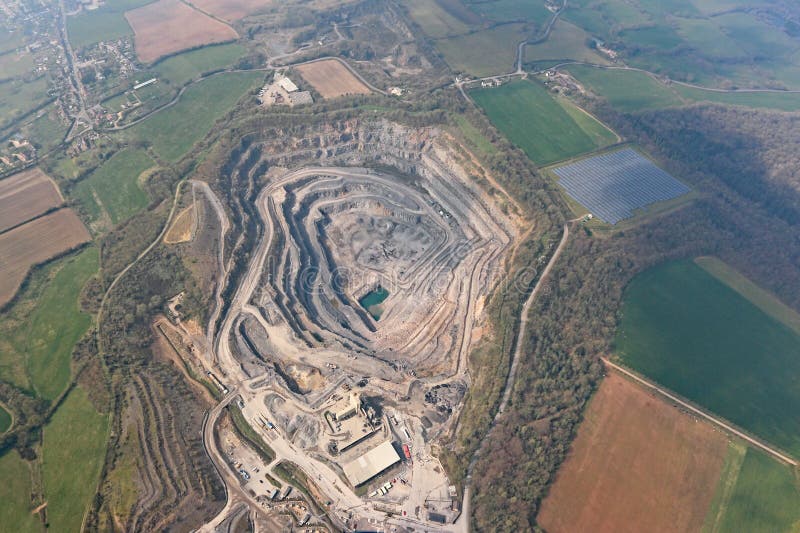 Halecombe Quarry in Somerset Stock Image - Image of field, country ...