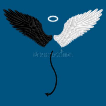 Half Devil Half Angel Stock Illustrations – 19 Half Devil Half Angel ...