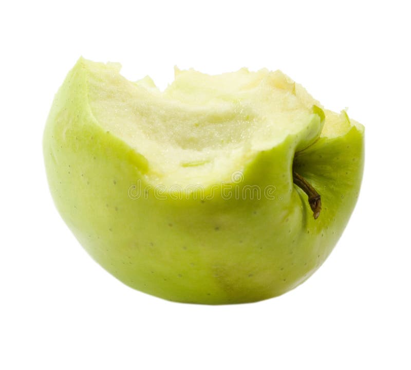 Half of apple stock image. Image of fruit, form, eaten - 4195443