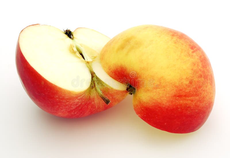 Half apple stock photo. Image of natural, food, fruit - 8901864