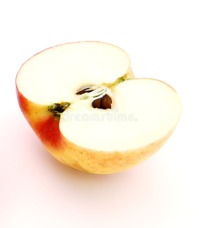 Half apple stock photo. Image of horizontal, macro, organic - 8901864