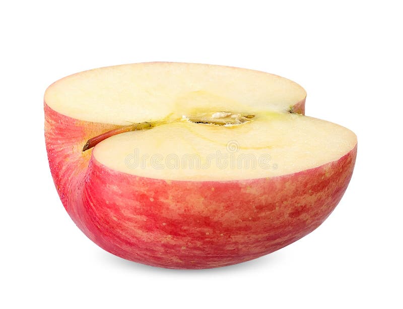 Half Apple Isolated on White Clipping Path Stock Image - Image of fresh ...