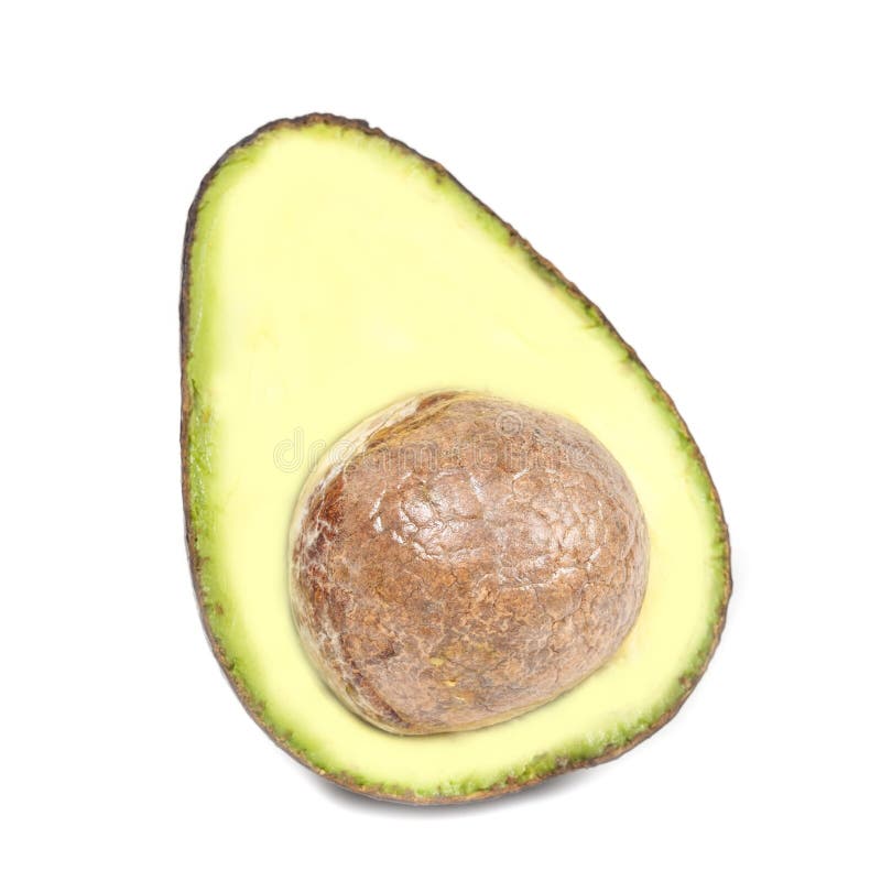 Half avocado isolated stock image. Image of food, eating - 64152397