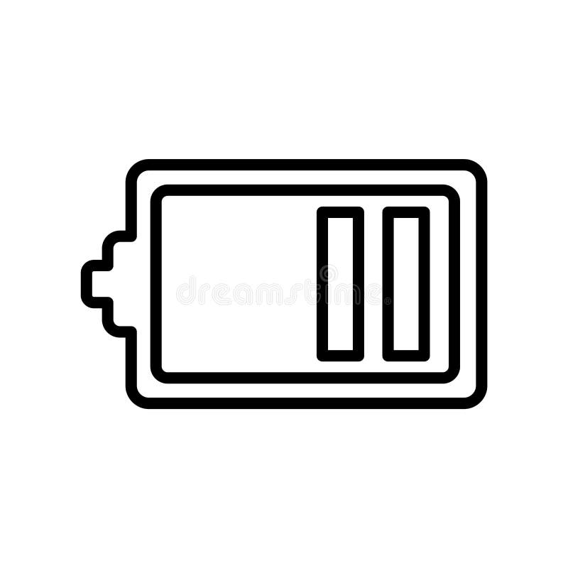 Battery Icon Vector Sign and Symbol Isolated on White Background Stock ...