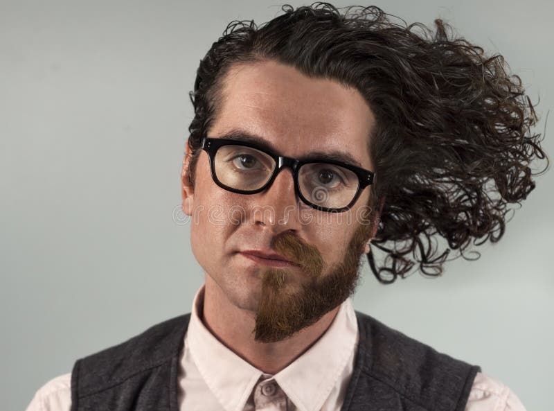 Half Beard Split stock image. Image of hygiene, dressy - 70580057