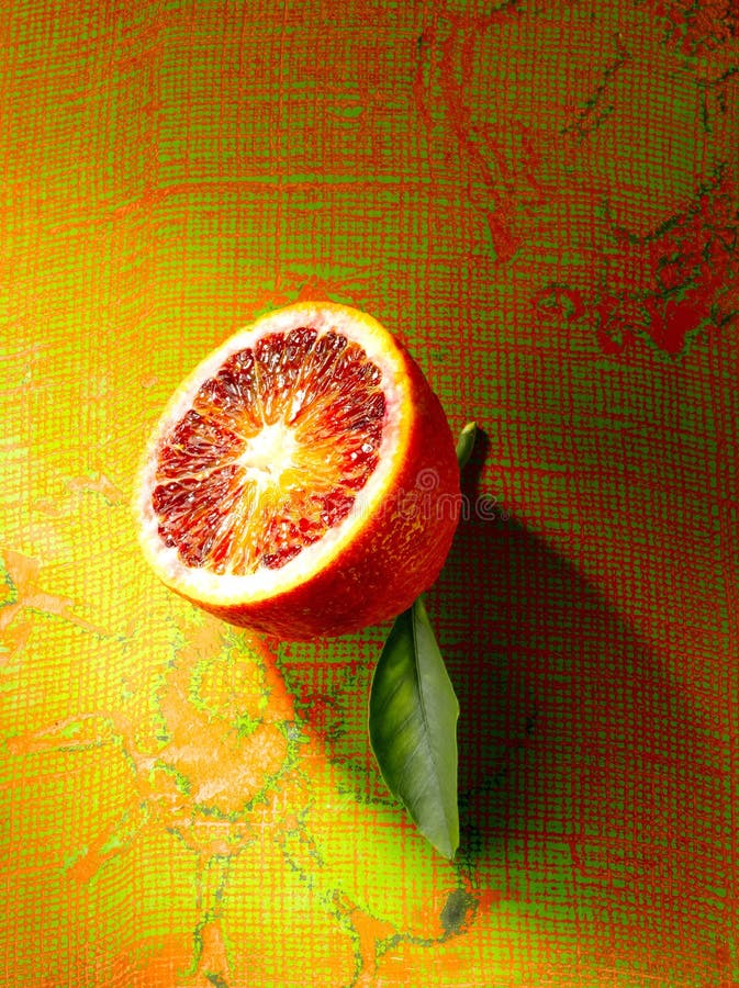 Half a blood orange stock image. Image of ingredient - 23706159