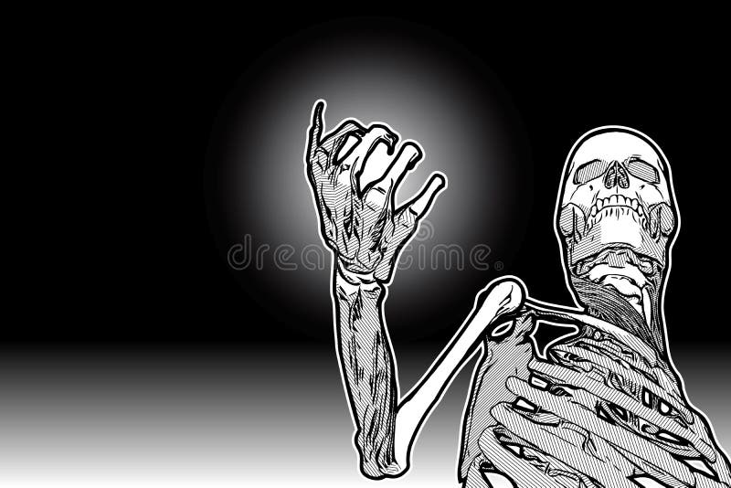 Half Human Half Skull Stock Illustrations – 175 Half Human Half Skull ...