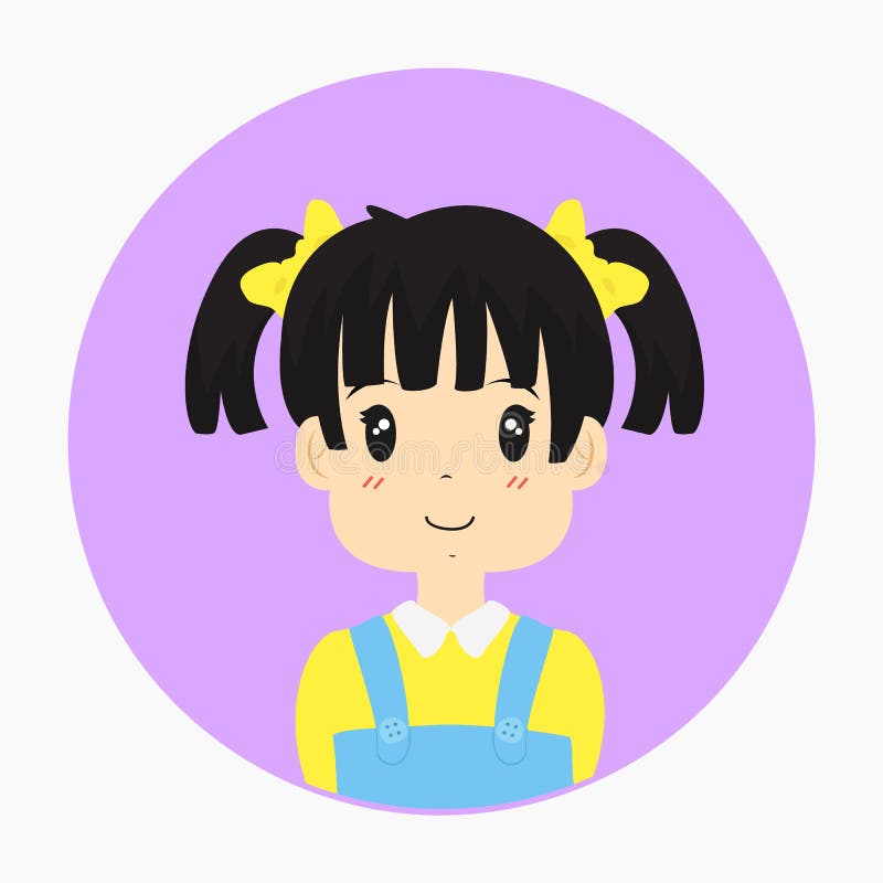 Little Girl Wearing Barthrobe Vector Illustration Stock Vector ...