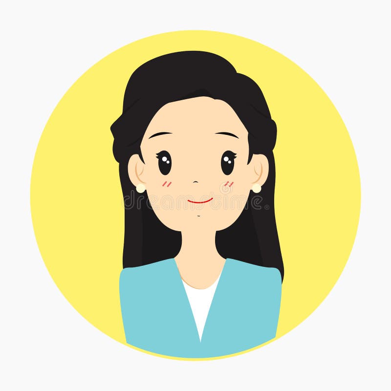 Half Body Grandmother Avatar Vector Stock Vector - Illustration of ...