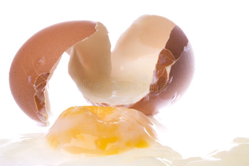Half Boiled Chicken Egg Isolated Stock Photo - Image of cook, isolated ...