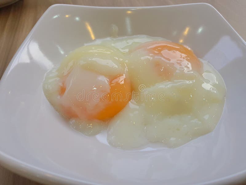 Half Boiled Chicken Egg stock photo. Image of eggs, cooked - 260520654