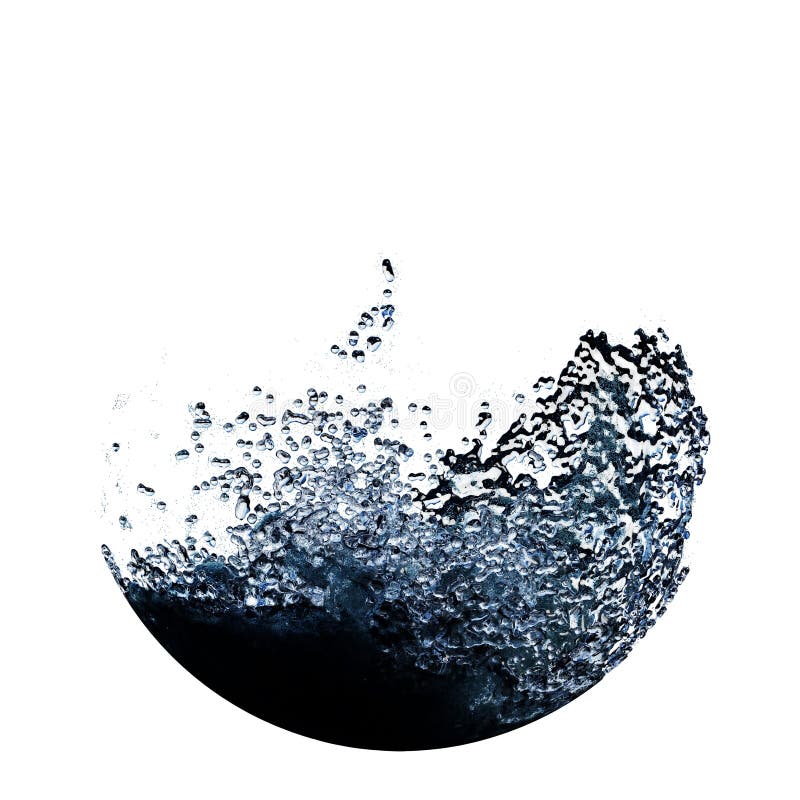 Liquid Ball Rotates and Boils. Design. 3D Ball Rotates and Begins To ...